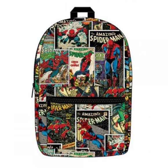Bioworld | Bags | Nwt Bioworld Spiderman Comic Strip Backpack | Poshmark
